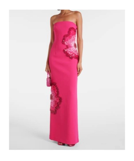Rebecca Vallance Layana Embellished Strapless Gown
