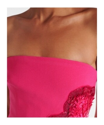 Rebecca Vallance Layana Embellished Strapless Gown