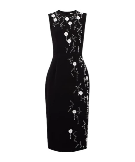 EMILIA WICKSTEAD Cappia Embellished Midi Dress