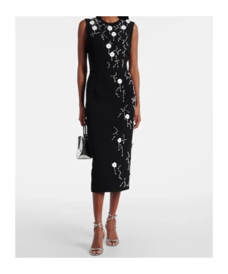 EMILIA WICKSTEAD Cappia Embellished Midi Dress