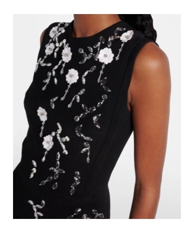 EMILIA WICKSTEAD Cappia Embellished Midi Dress