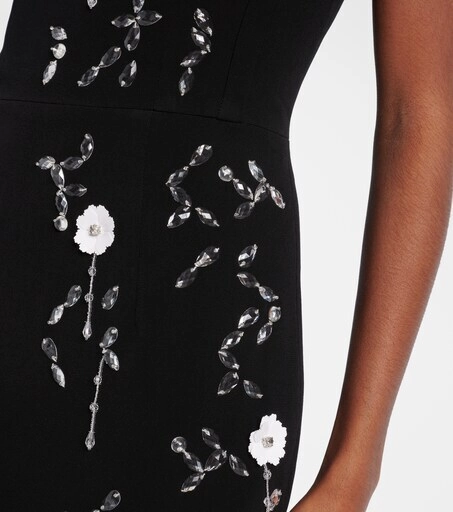 EMILIA WICKSTEAD Cappia Embellished Midi Dress