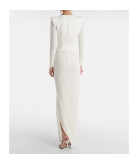 Alex Perry Asymmetric Draped Crepe Gown