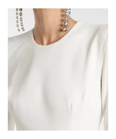 Alex Perry Asymmetric Draped Crepe Gown