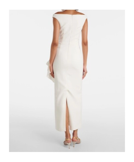SAFIYAA LONDON Bree Draped Midi Dress