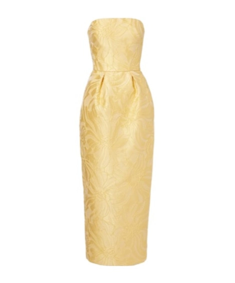 Monique Lhuillier Off-the-shoulder Floral Jacquard Cocktail Dress - Nude