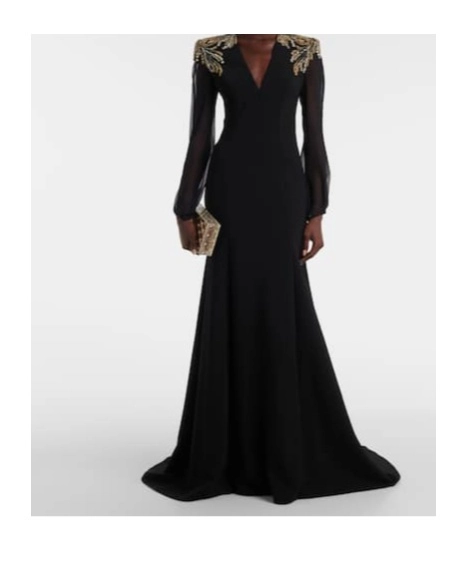 Jenny Packham Mercury Embellished Gown