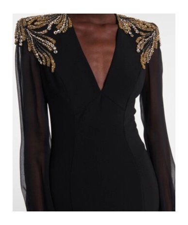 Jenny Packham Mercury Embellished Gown