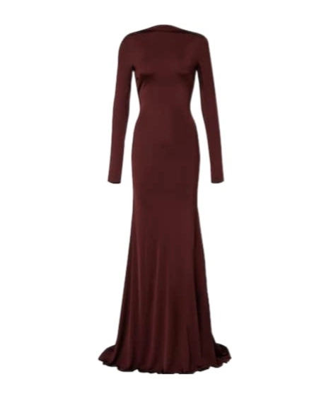 David Koma Gathered Jersey Gown