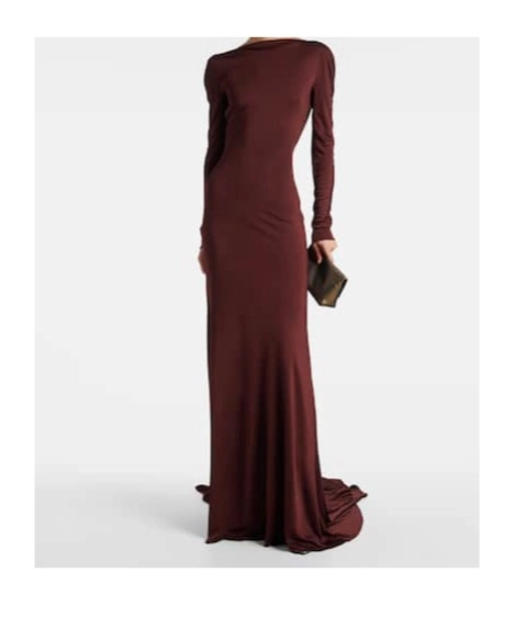 David Koma Gathered Jersey Gown