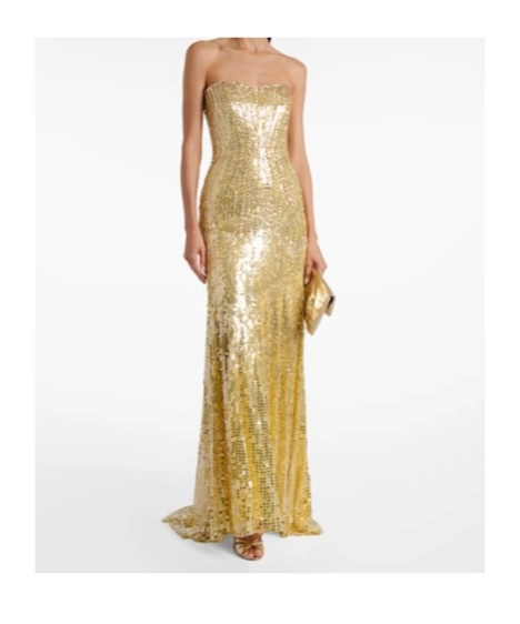 Jenny Packham Sequined Corset Gown
