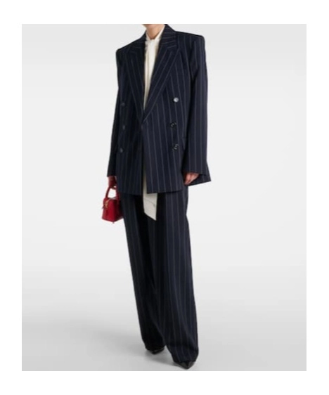 Stella McCartney Pinstripe Wool Tapered Pants