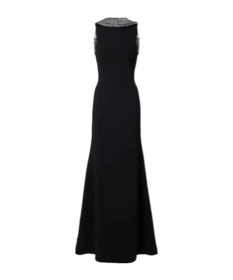 David Koma Embellished Cady Gown