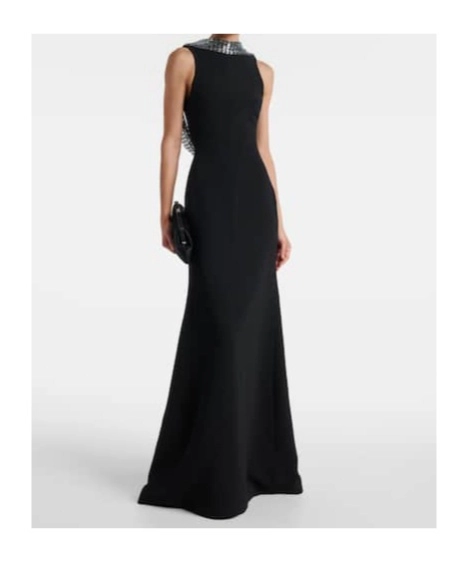David Koma Embellished Cady Gown