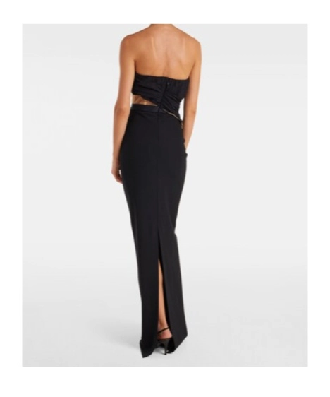 NENSI DOJAKA Cutout Strapless Gown