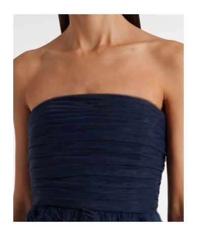 Rebecca Vallance Fernanda Strapless Organza Gown - Black