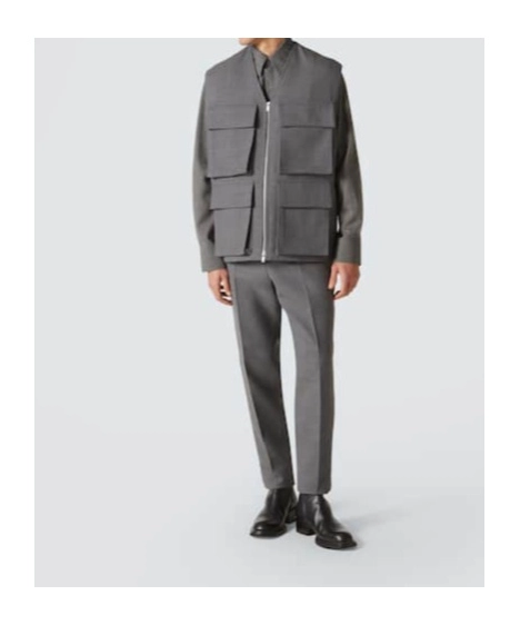JIL SANDER Virgin Wool Tapered Pants