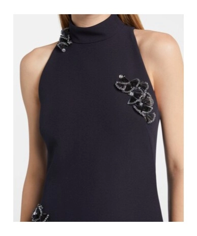 SAFIYAA LONDON Priscilla Embellished Crepe Gown