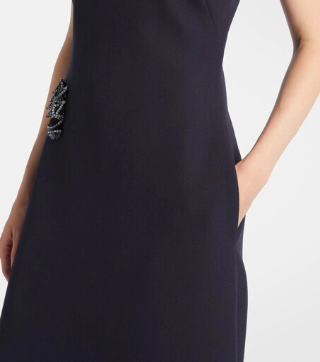 SAFIYAA LONDON Priscilla Embellished Crepe Gown