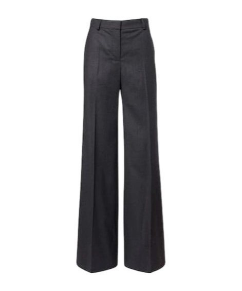 Stella McCartney Wool Flannel Wide-leg Pants - Black