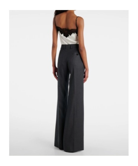 Stella McCartney Wool Flannel Wide-leg Pants