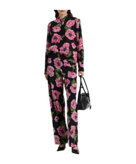 Stella McCartney Silky Loose Printed Trousers