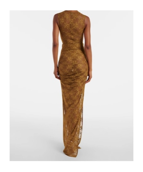 Alex Perry Floral Sheer Lace Skirt