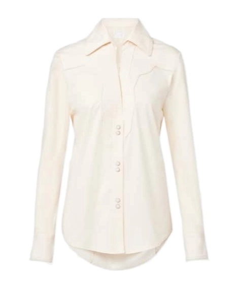 Johanna Ortiz Cotton-blend Poplin Shirt - White