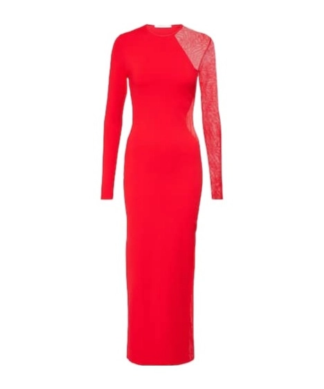 Stella McCartney Miracle Panelled Maxi Dress - Red