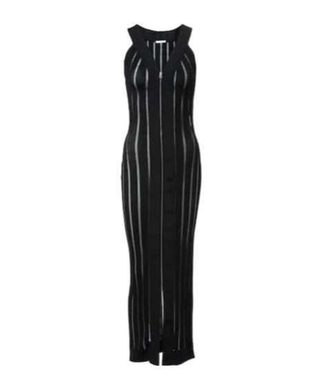 NENSI DOJAKA Ribbed-knit Maxi Dress