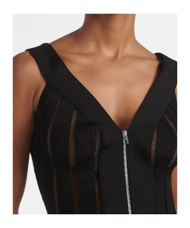 NENSI DOJAKA Ribbed-knit Maxi Dress
