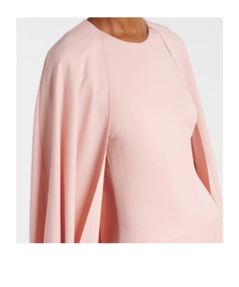 Giambattista Valli Pleated Caped Gown