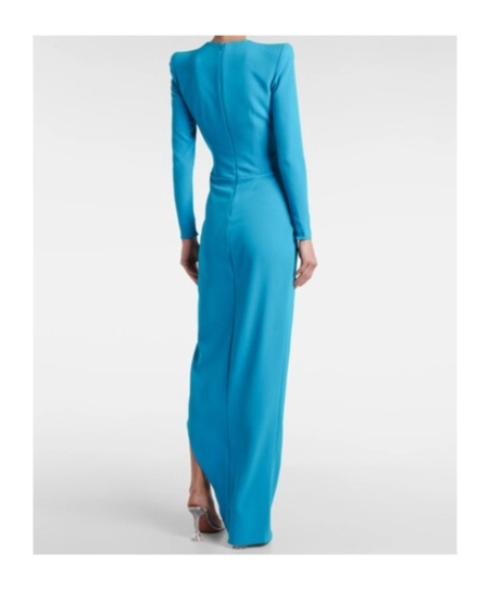 Alex Perry Draped Asymmetric Crepe Gown