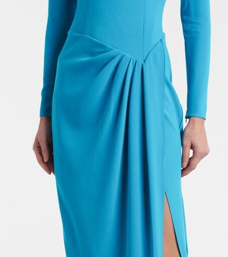 Alex Perry Draped Asymmetric Crepe Gown