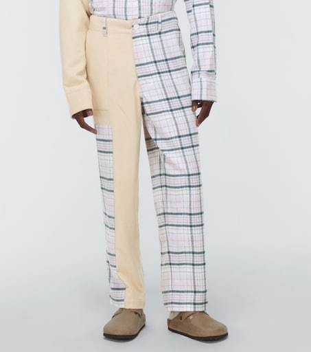 THE ELDER STATESMAN Plaid Casual Pants