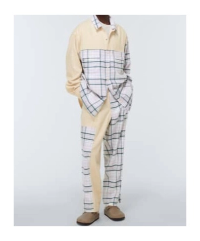 THE ELDER STATESMAN Plaid Casual Pants