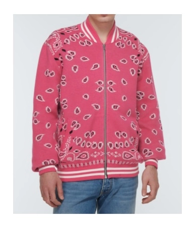 Alanui Bandana Jacquard Cotton Bomber Jacket