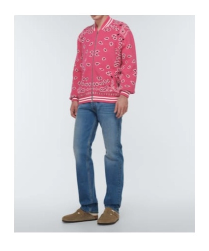 Alanui Bandana Jacquard Cotton Bomber Jacket