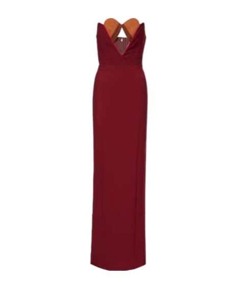 NENSI DOJAKA Strapless Gown