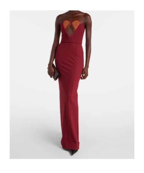 NENSI DOJAKA Strapless Gown