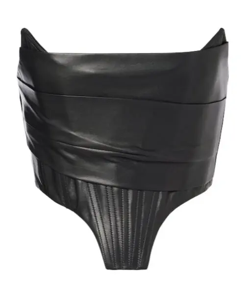 Alex Perry Leather Corset