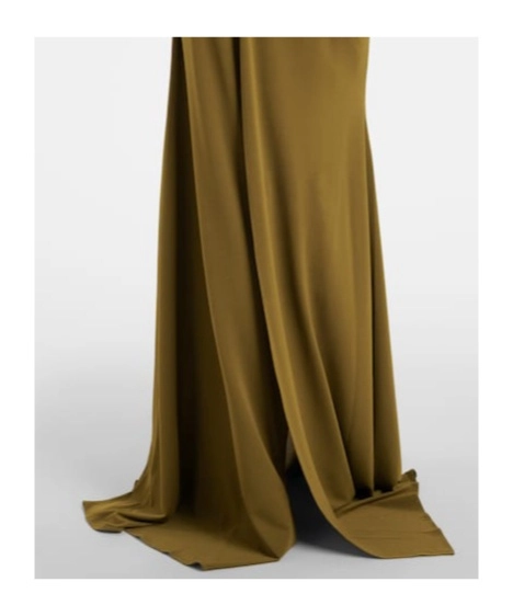 Alex Perry Draped Open-back Crêpe Jersey Gown - Brown