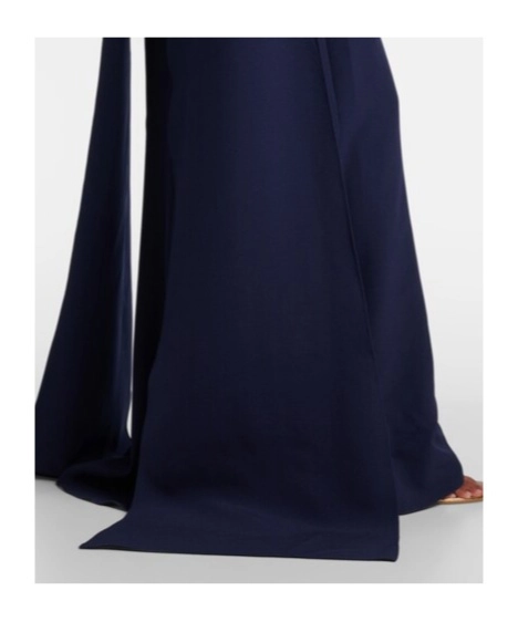 SAFIYAA LONDON Ginevra Caped Crepe Gown