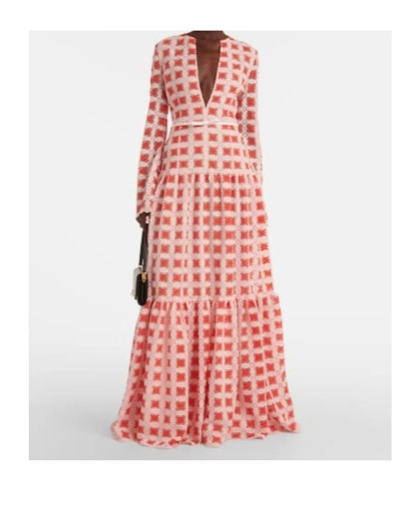 Giambattista Valli Belted Lace Maxi Dress