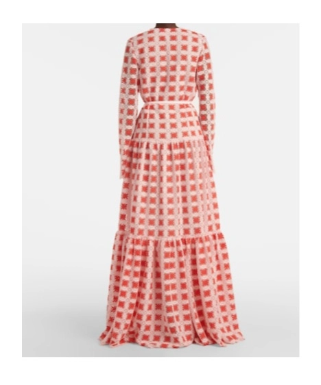 Giambattista Valli Belted Lace Maxi Dress