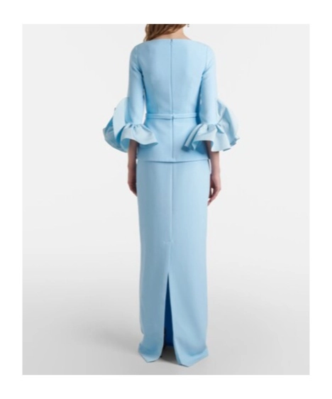 SAFIYAA LONDON Pleated Crepe Dress