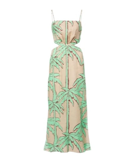 Johanna Ortiz Beach Harmony Linen Maxi Dress - Nude