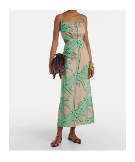 Johanna Ortiz Beach Harmony Linen Maxi Dress
