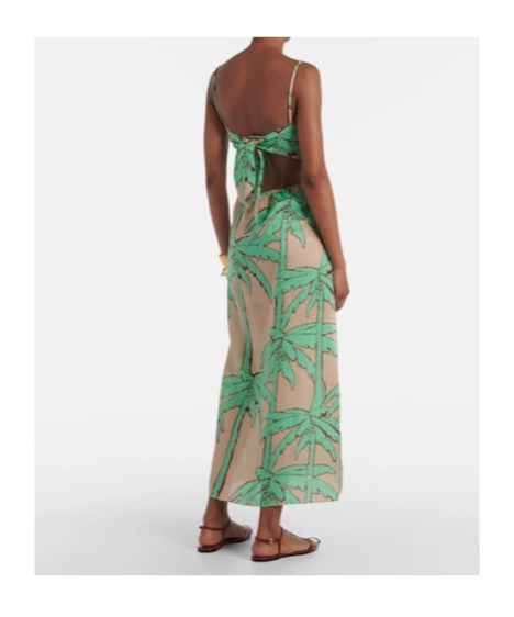 Johanna Ortiz Beach Harmony Linen Maxi Dress