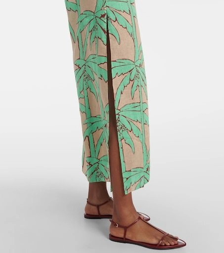 Johanna Ortiz Beach Harmony Linen Maxi Dress